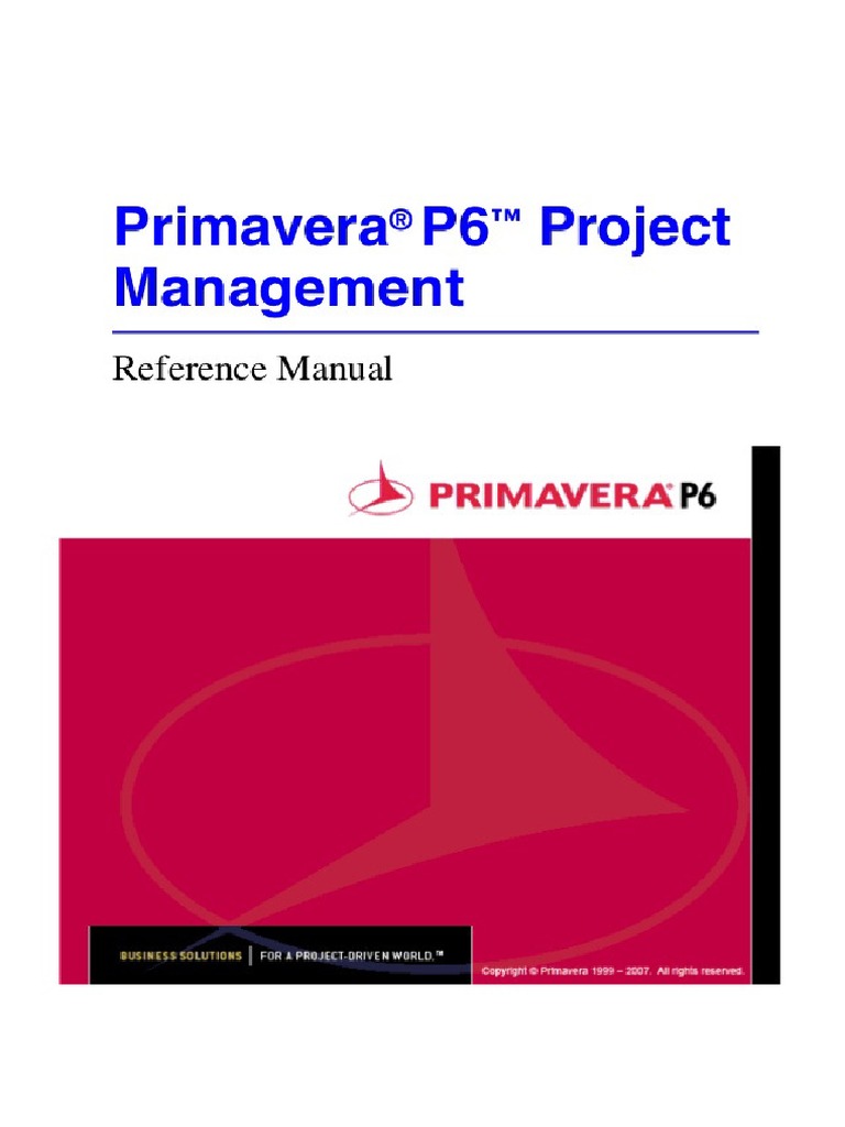 Manual Primavera P6 | PDF | Ventana (informática) | Software