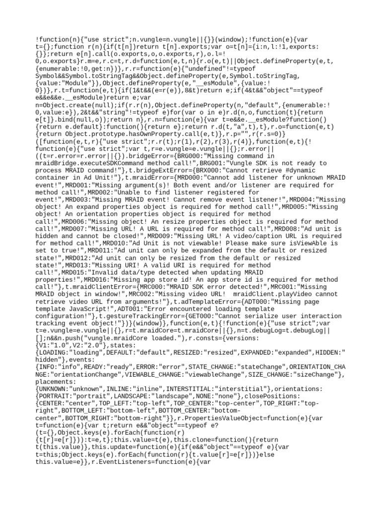 Mraid Js | PDF | Information Technology Management | Software Engineering Mraid Js | PDF | Information Technology Management | Software Engineering