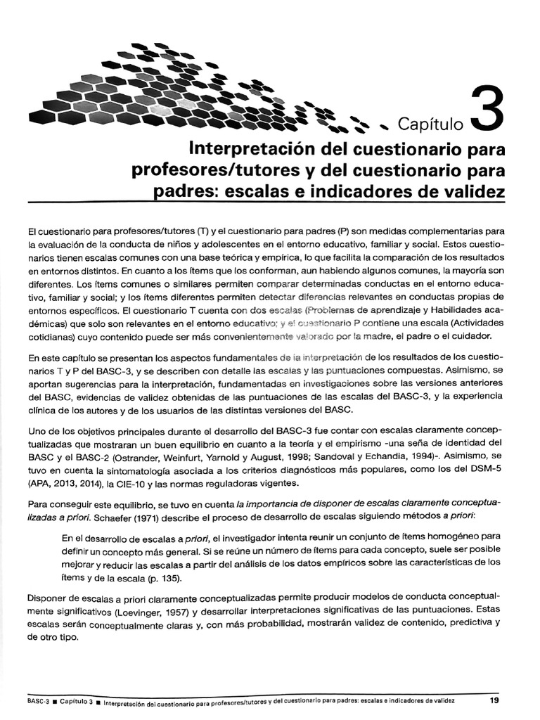 Manual BASC3 Capitulo 3 A | PDF