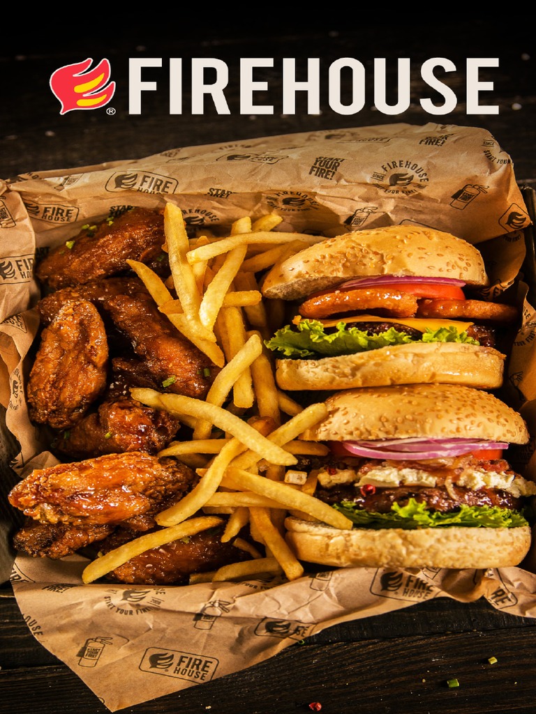 Menu Firehouse | PDF | Salsa | Hamburguesas