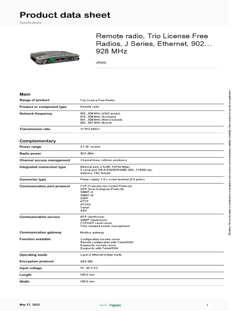 Trio License-Free Radios - JR900 | PDF | Port (Computer Networking ...