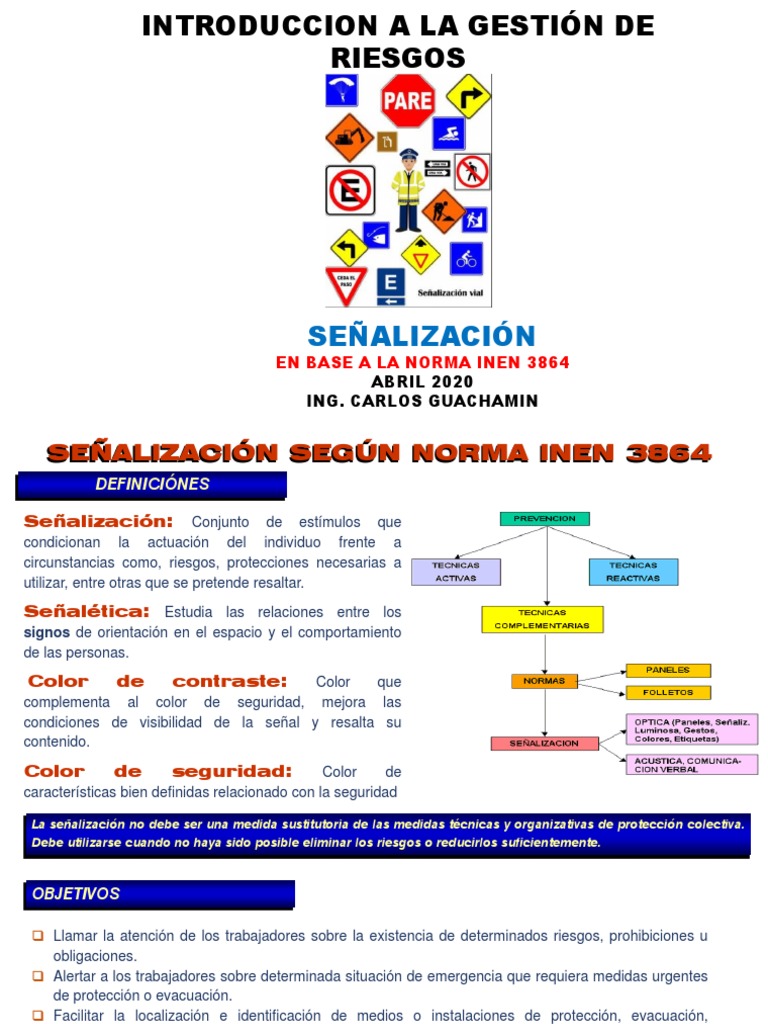 CAPACITACION SEÑALIZACION INEN-ISO 3864 | PDF