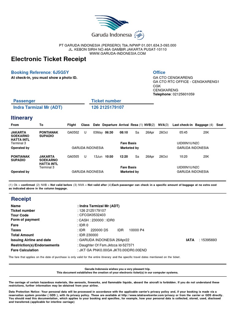 Your Electronic Ticket Receipt | PDF | Transport | Aviation