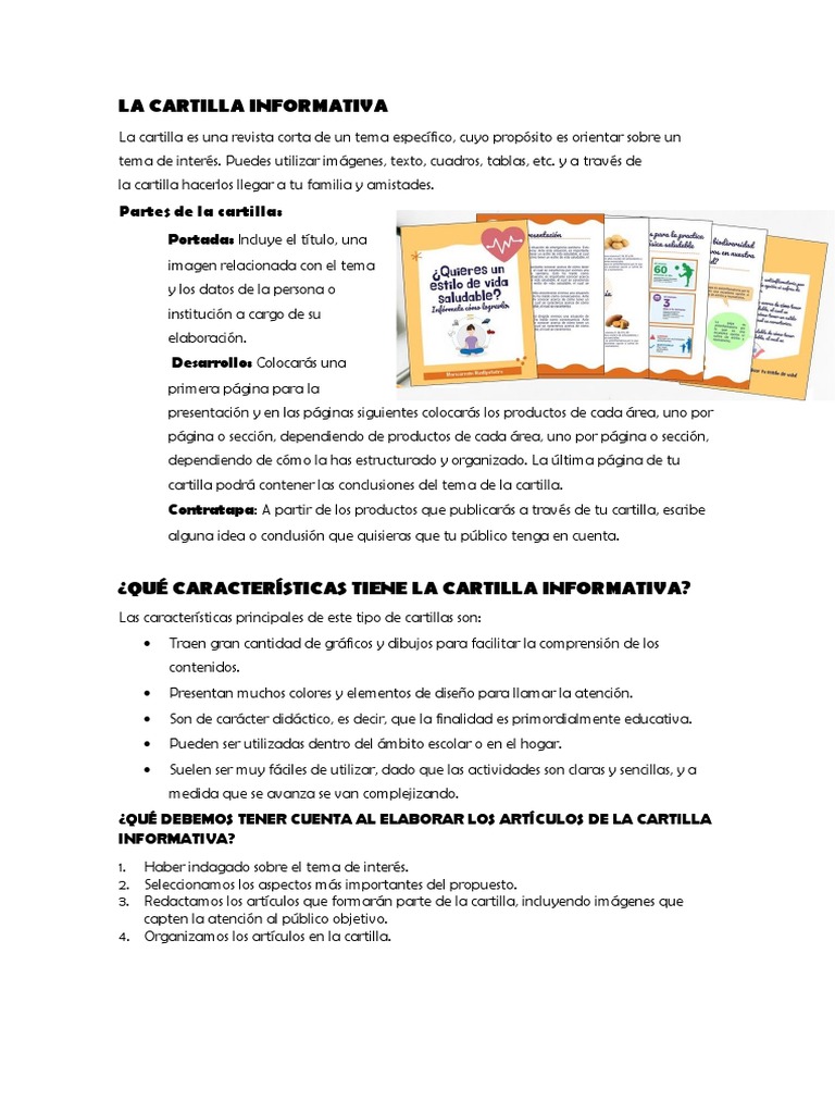 La Cartilla Informativa | PDF