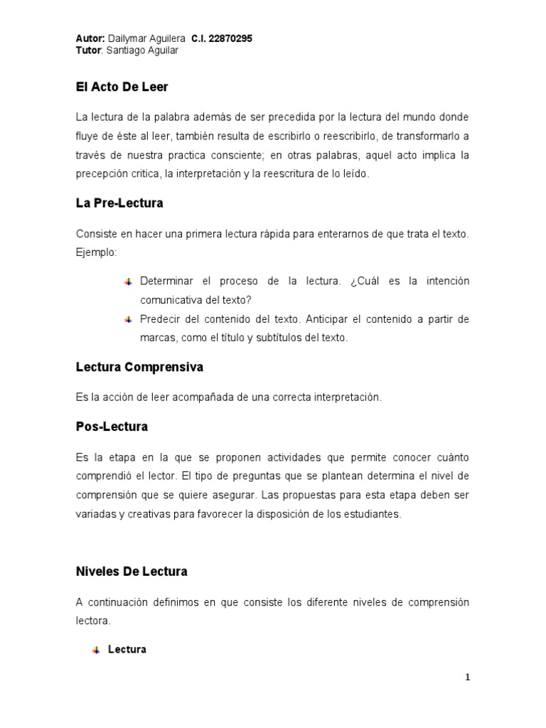 Etapas del Proceso de Lectura | PDF | Cognición | Ciencia cognitiva
