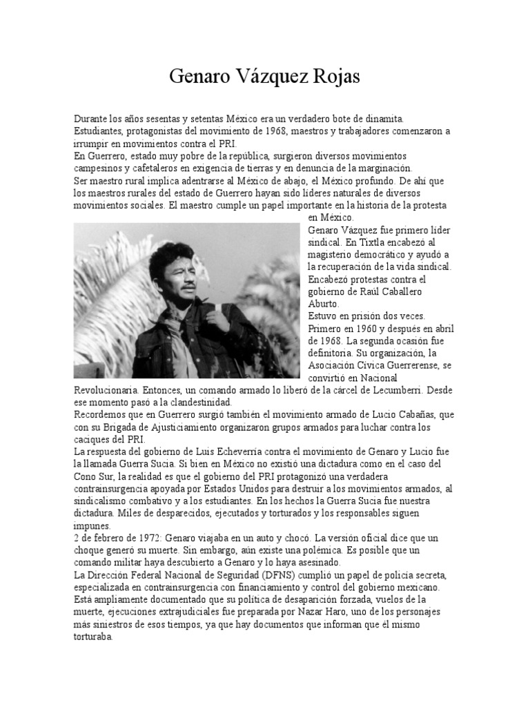 Genaro Vázquez Rojas | PDF