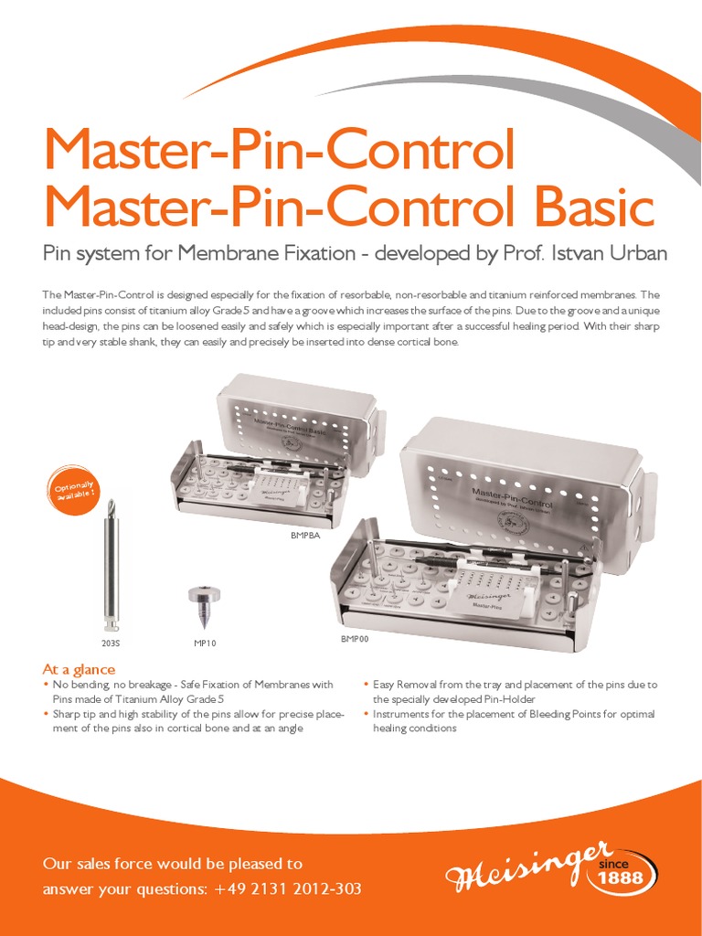 Master-Pin-Control Master-Pin-Control Basic: Pin System For Membrane ...