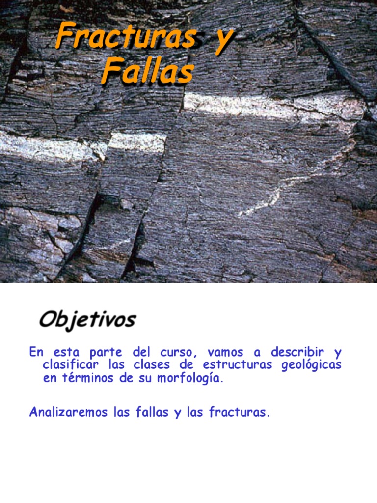 Clase 11 Fallas y Fracturas | PDF | Falla (geología) | Roca (geología)