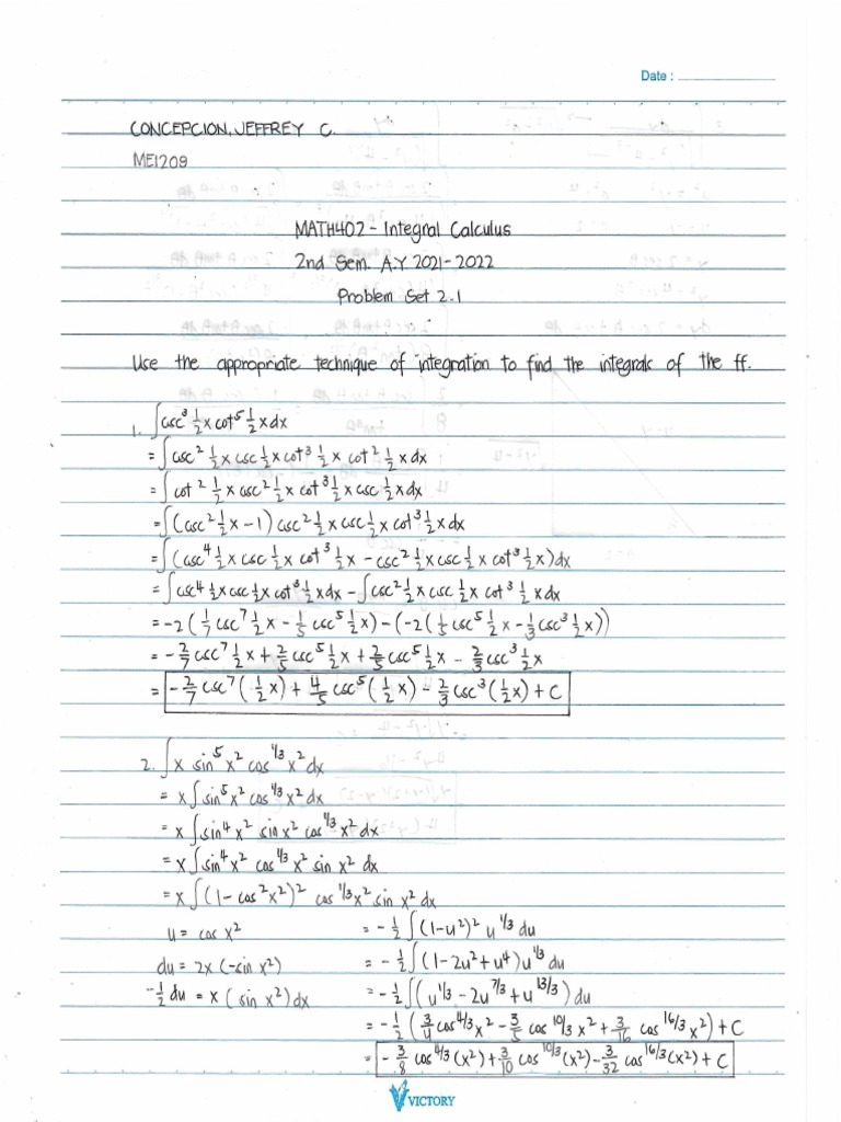 PS2 1 Concepcion Jeffrey Me1209 Math402 | PDF