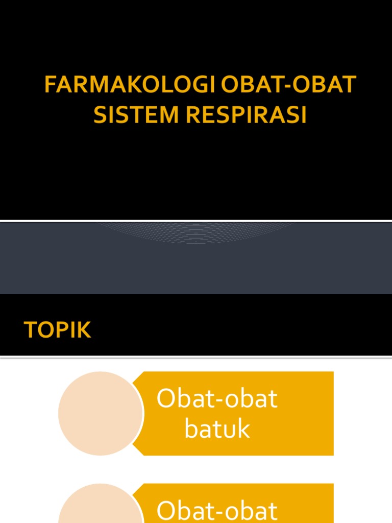 1-Farmakologi Obat Obat Sistem Respirasi D | PDF