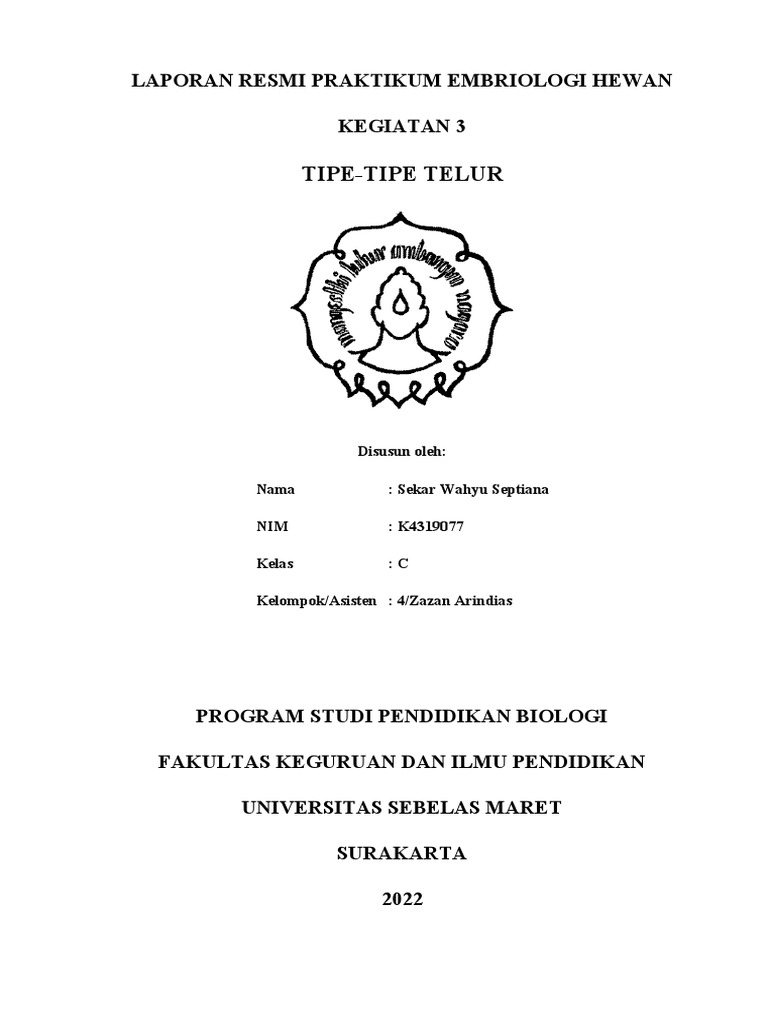 Tipe-Tipe Telur dalam Embriologi Hewan | PDF | Kesehatan Holistik ...