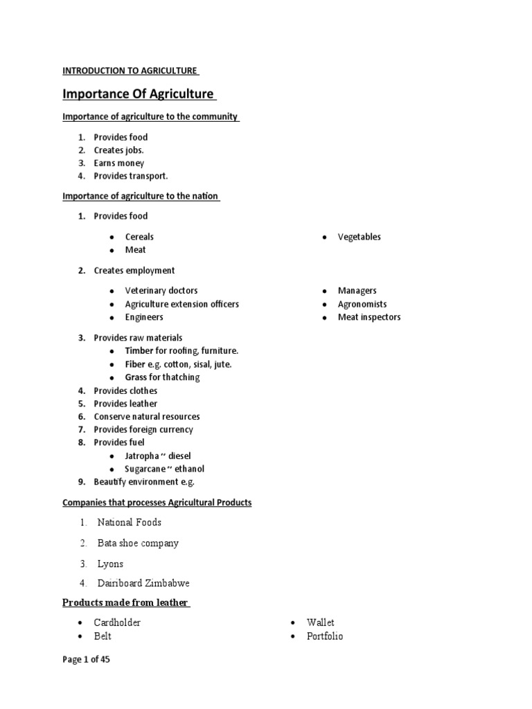 Agric7 Notes | PDF | Soil | Agriculture