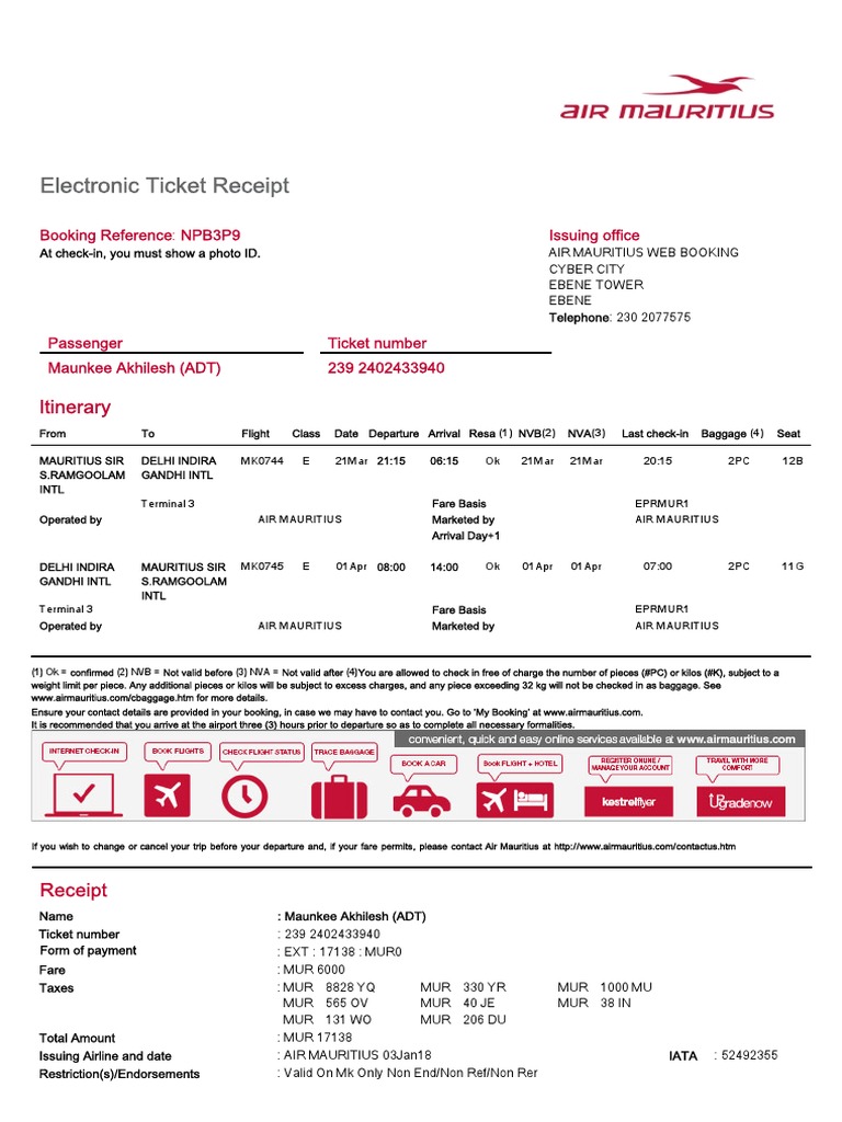 Your Electronic Ticket Receipt | PDF | Travel Visa | Transport