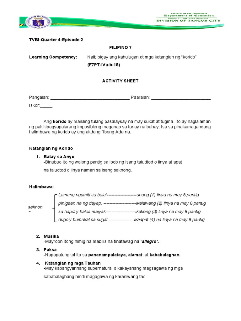 Filipino 7 Q4 Week 2 SLM | PDF
