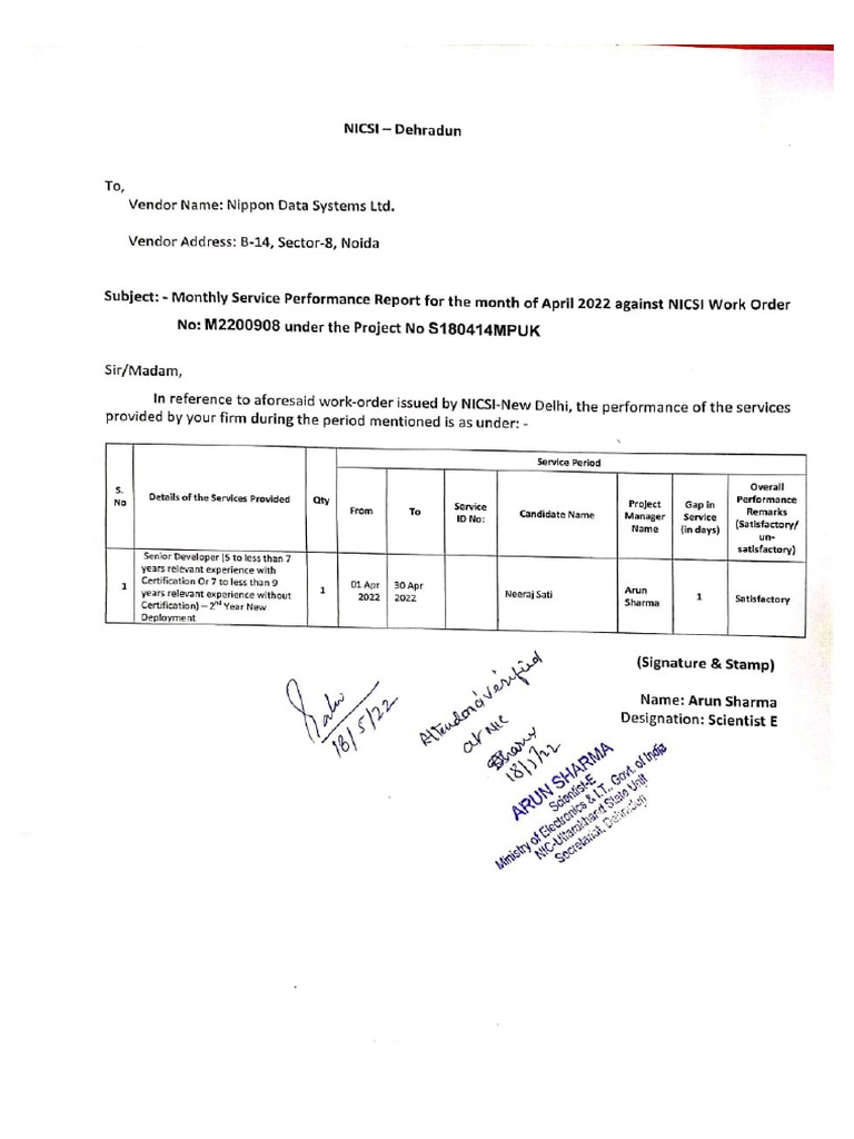 Neeraj Sati APR2022 MPR | PDF Neeraj Sati APR2022 MPR | PDF