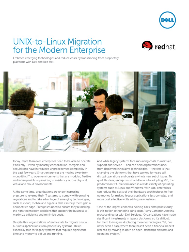 UNIX-to-Linux Migration For The Modern Enterprise | PDF | Cloud ...