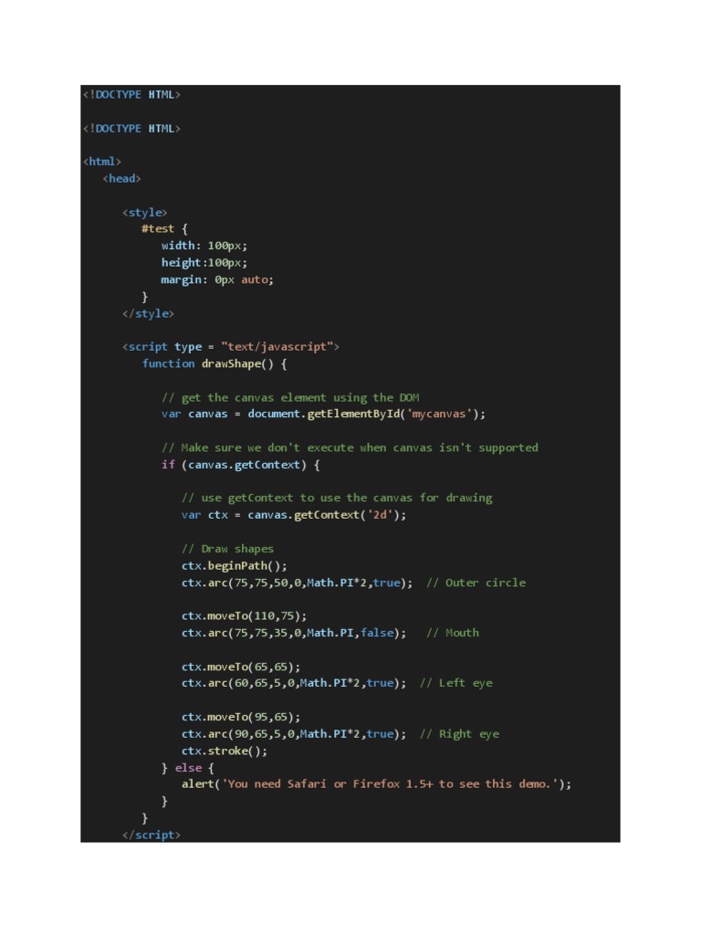 HTML HTML: Doctype Doctype HTML Head Style | PDF | Computers | Technology & Engineering