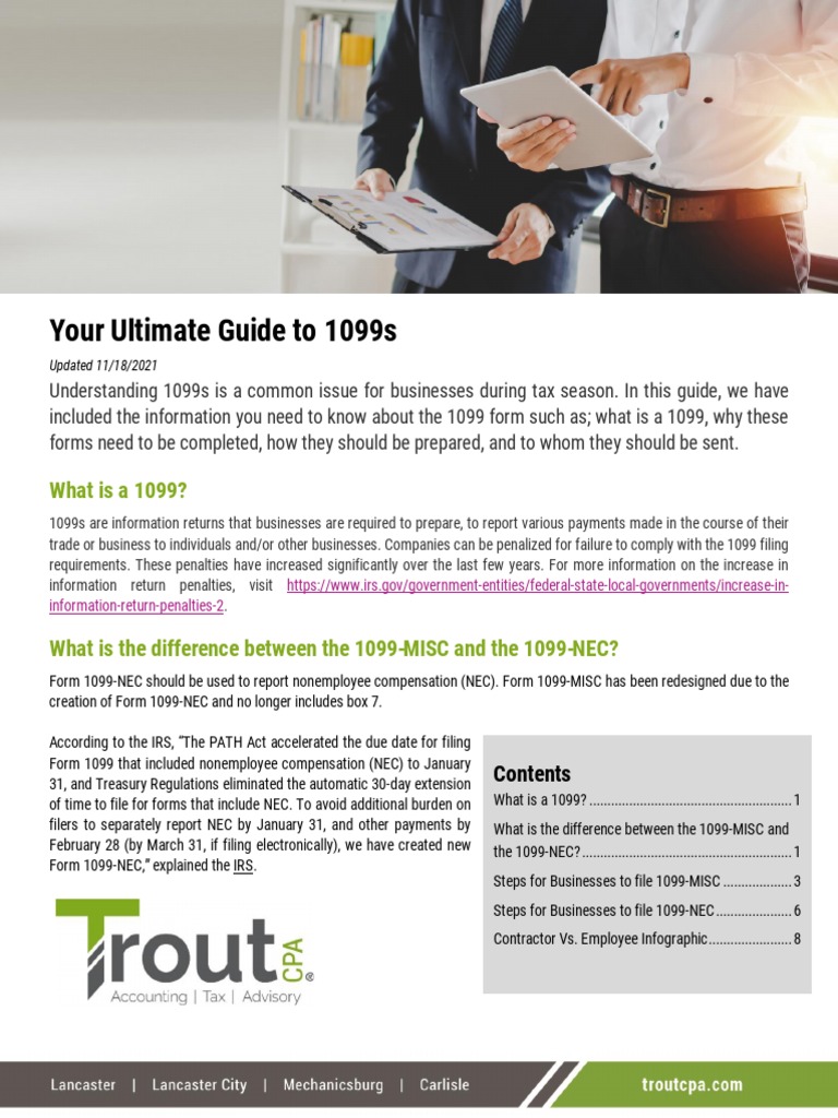 2022 1099 Form Filing Guide | PDF | Irs Tax Forms | Internal Revenue ...