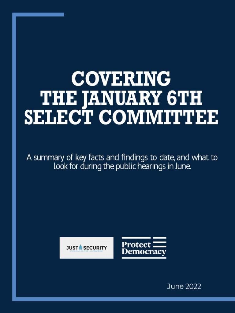 Primer On January 6th Select Committee Hearings | PDF | Donald Trump ...