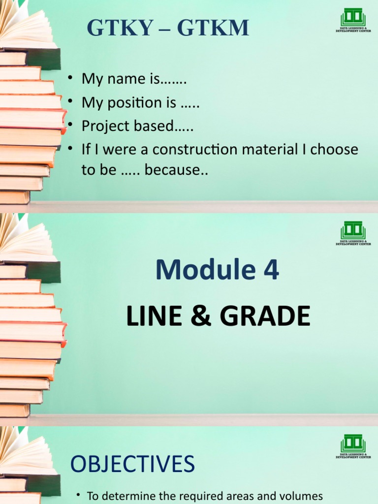 Updated Presentation (Line and Grade) v. 2 | PDF | Surveying | Geodesy