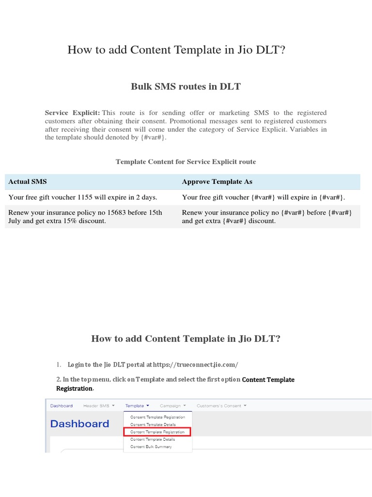 Jio-Content Template Registraion Process | PDF | Computing ...