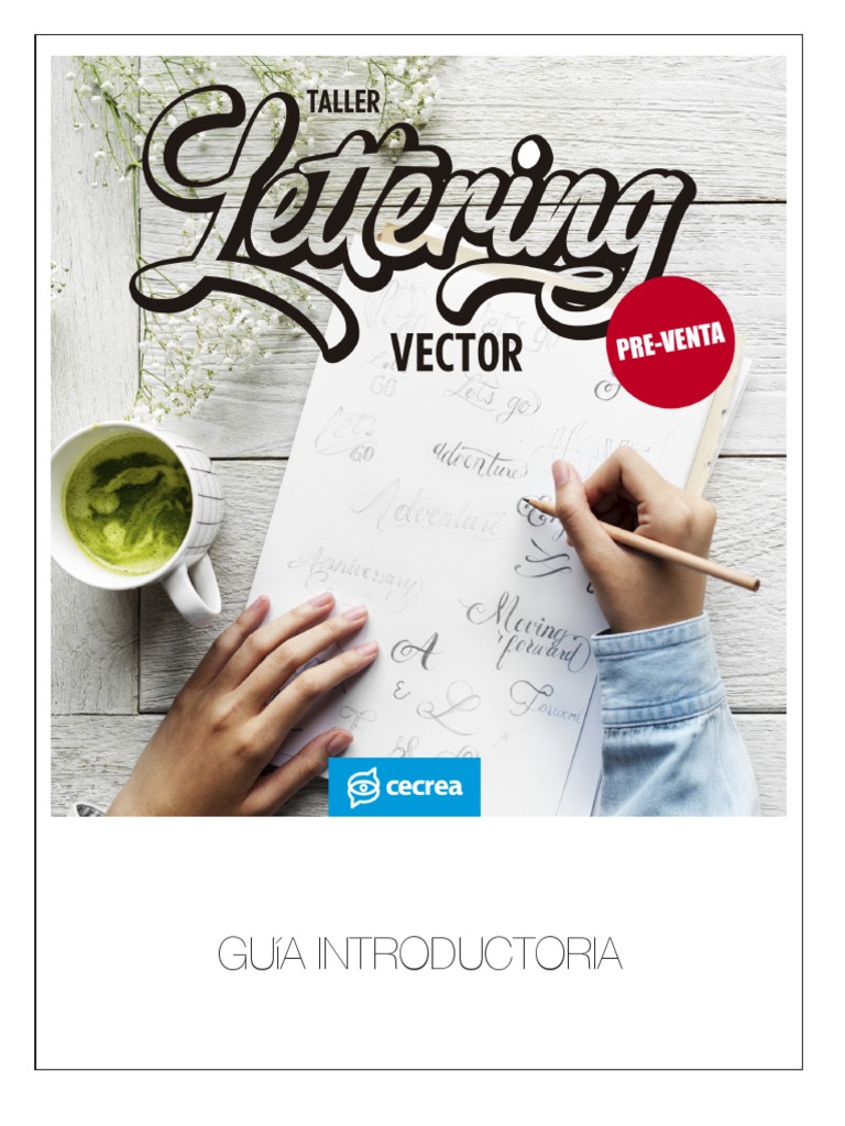 Lettering vector Clase 1 Guía 1 | PDF | Caligrafía | Tipografía