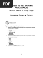 Grade 5 - ARTS - Q4 Module 1 | PDF