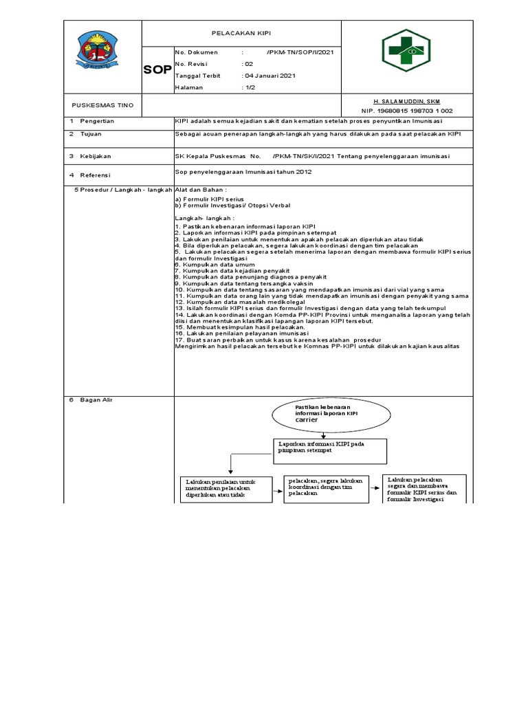 Sop Pelacakan Kipi | PDF