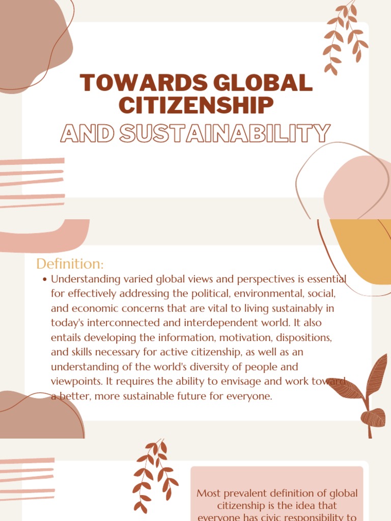 Global Citizenship and Sustainability | PDF | Sustainability | Economies