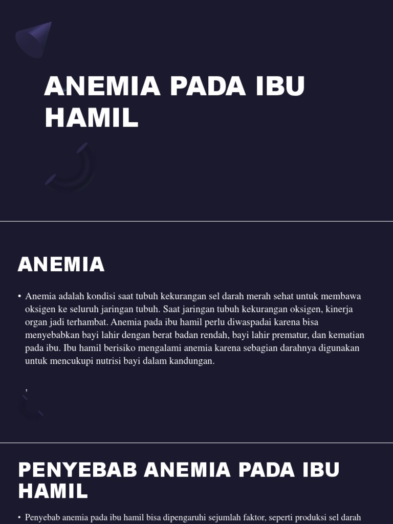 Anemia pada Ibu Hamil: Penyebab & Solusi | PDF | Kesehatan Holistik