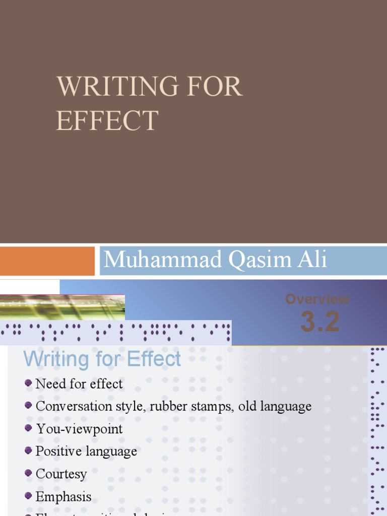 Module 4 Writing For Effect-1 | PDF