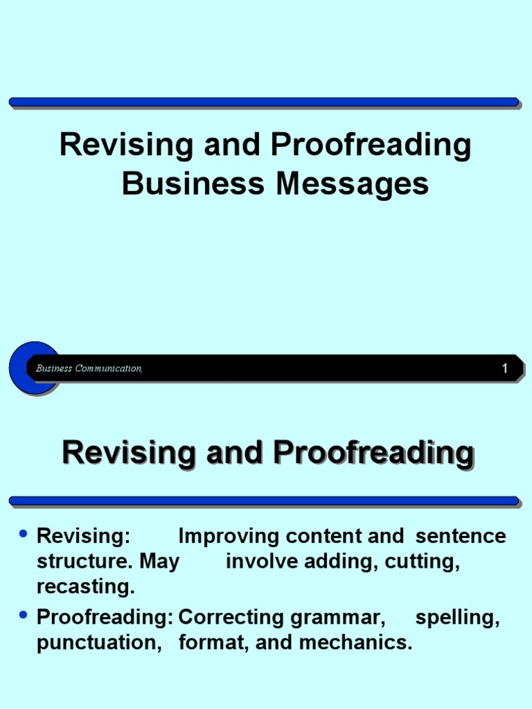 Module 7 Revising Messages | PDF | Proofreading | Jargon