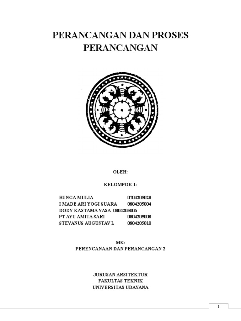 Perancangan Dan Proses Perancangan | PDF