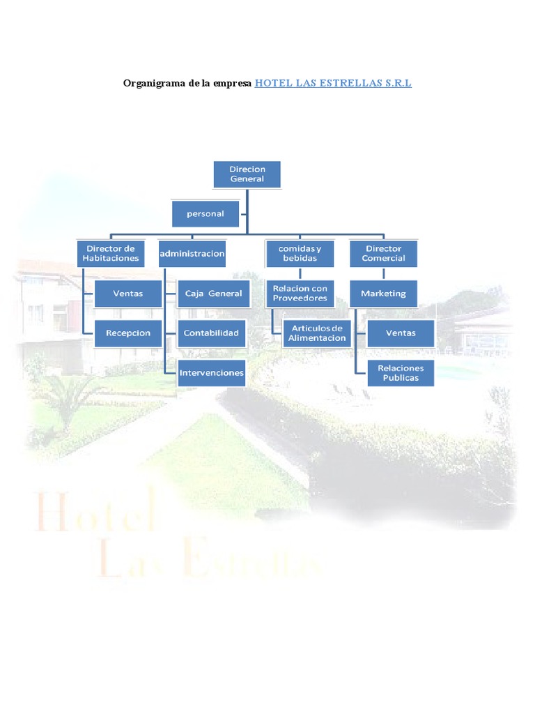 Organigrama General Del Hotel | Download grátis PDF | Sociedad de ...