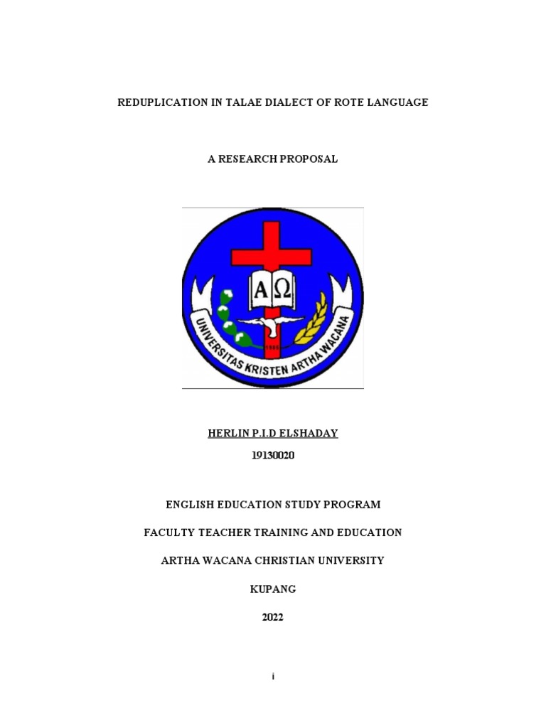 Reduplication in Talae Dialect of Rote Language | PDF | Word ...