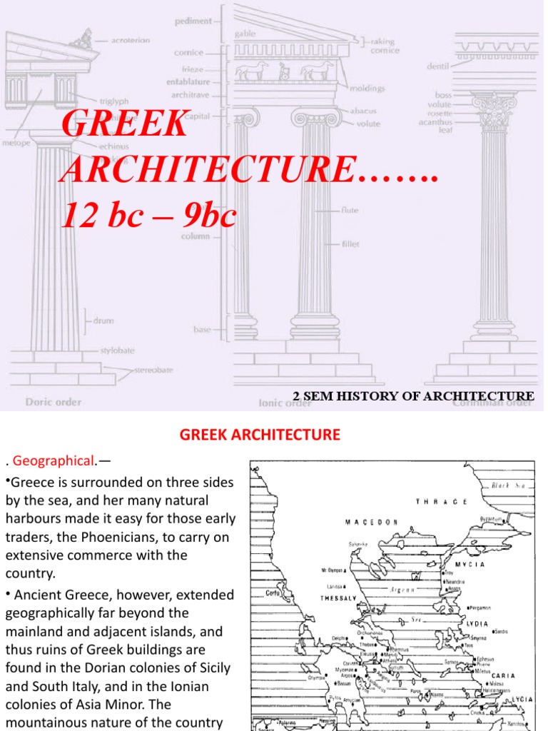 Overview of Greek Architecture | PDF | Column | Classical Antiquity