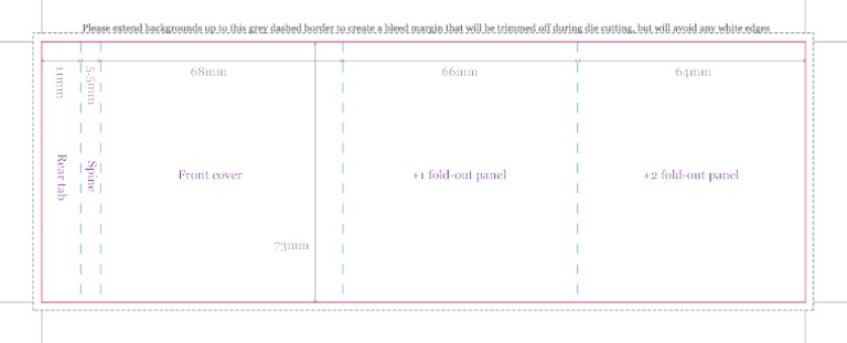 MiniDisc Case J Card Template Front Outer | PDF