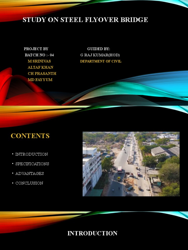 Study On Steel Flyover Bridge | PDF | Bridge | Applied And ...