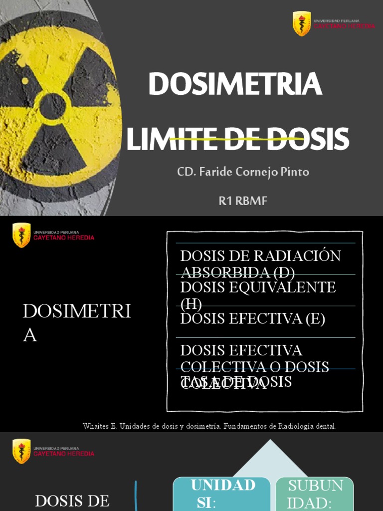 Dosimetria Limite de Dosis | PDF | Dosimetría | Terapia de radiación