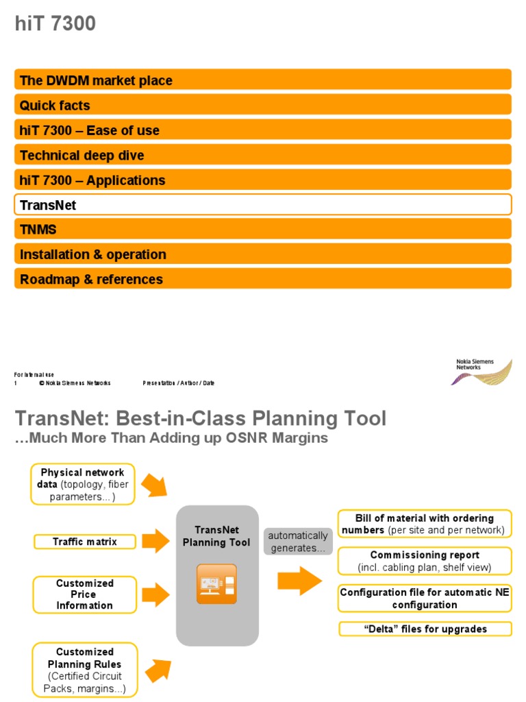 Tech-Level HiT 7300 (9) TransNet TNMS InstCommission Reference | PDF ...