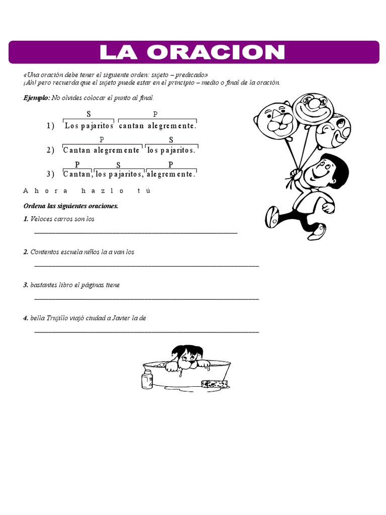 La Oracion Actividades | PDF | Planetas | Espacio exterior