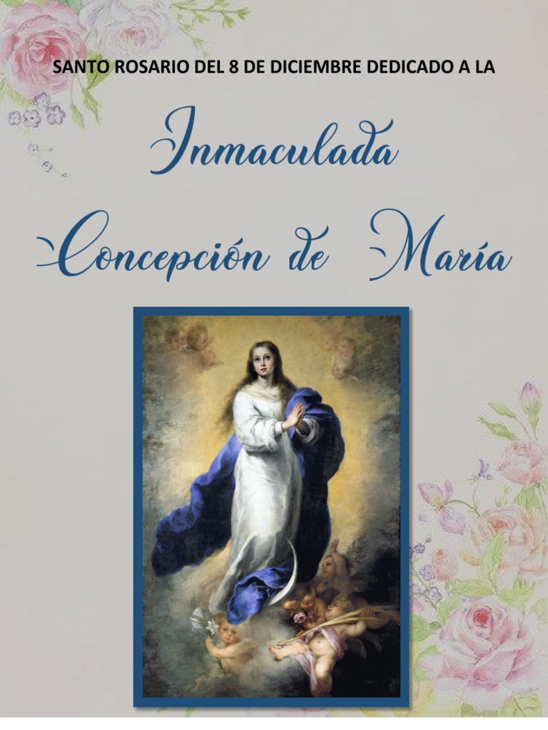 Rosario A La Inmaculada Concepcion | PDF | María, madre de Jesús | Pecado