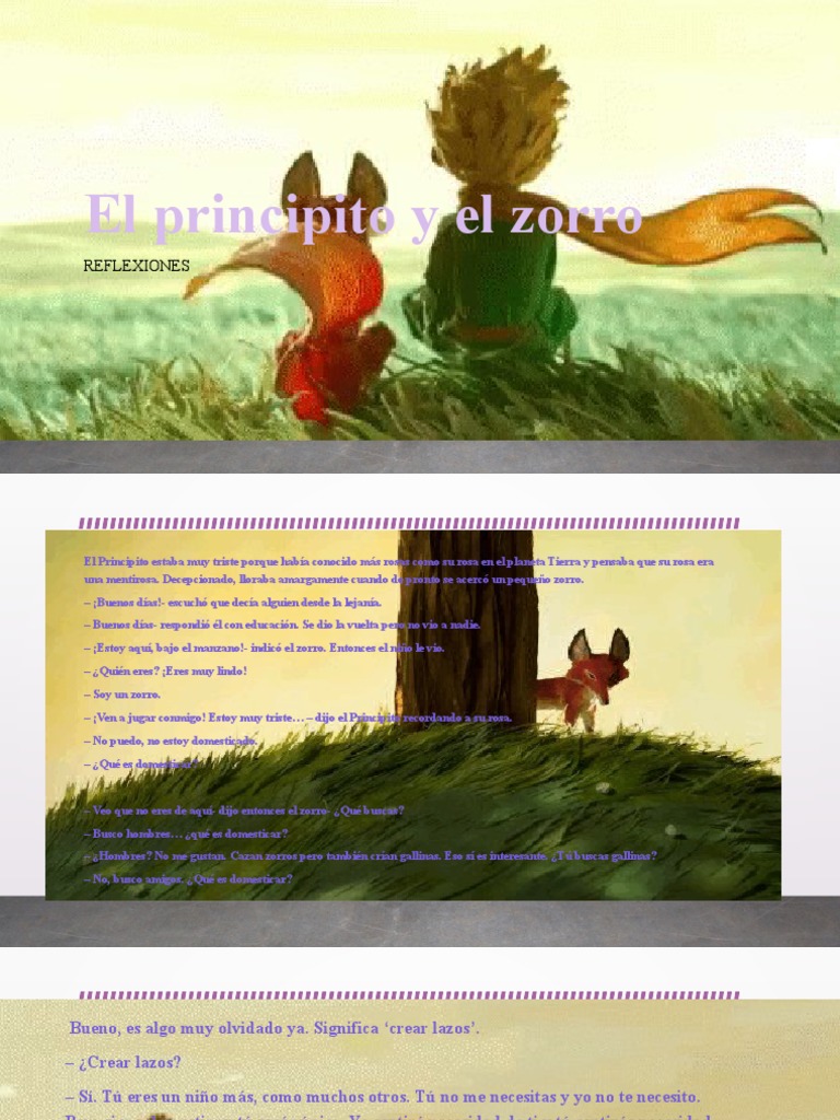 El Principito y El Zorro | PDF | El Principito | Amor