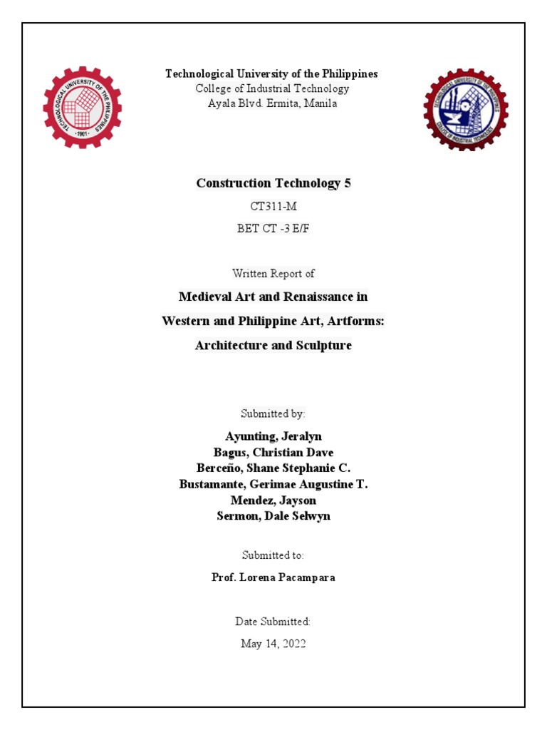 GROUP 3 Medieval Art and Renaissance in Western and Philippine Art ...