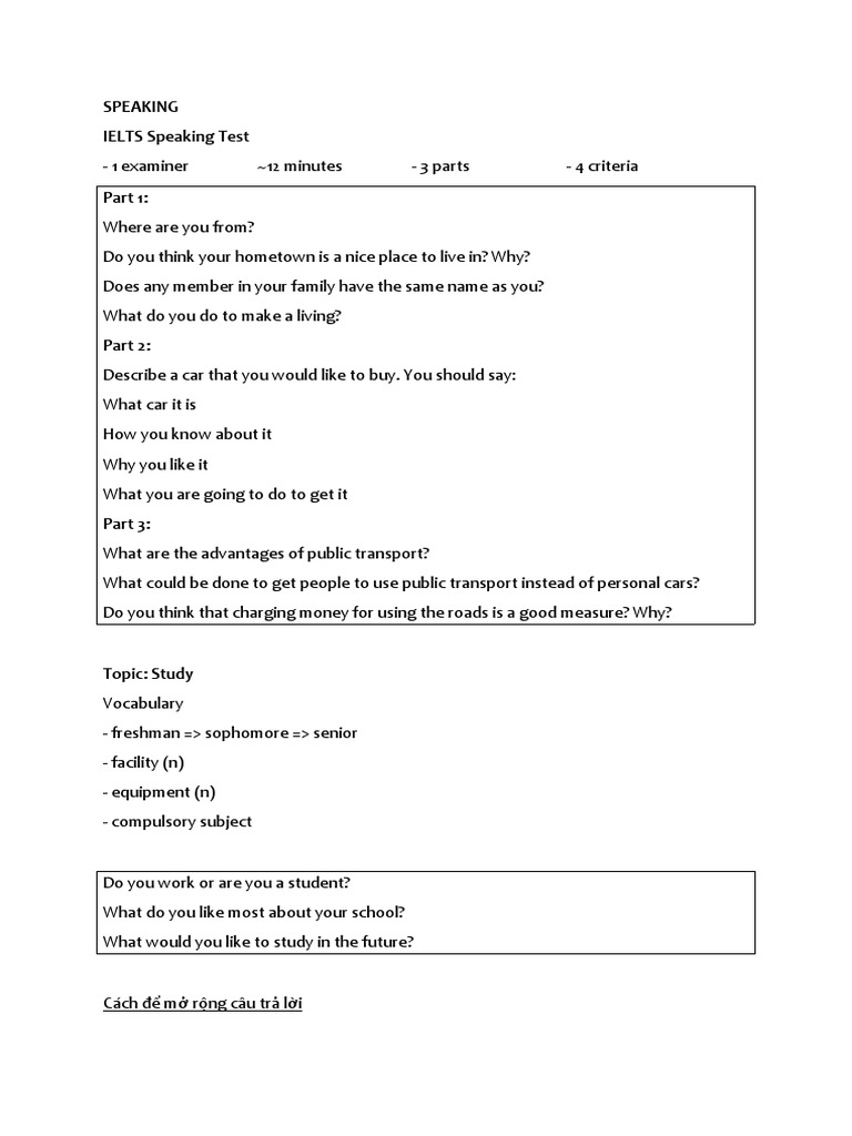 IELTS Speaking: Introduction | PDF