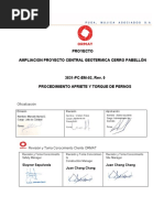 Procedimiento de Apriete y Torque de Pernos Rev.b | PDF | Seguridad y salud ocupacional | Bomba