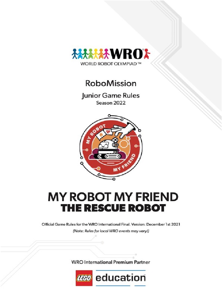 WRO 2022 Regular Junior | PDF