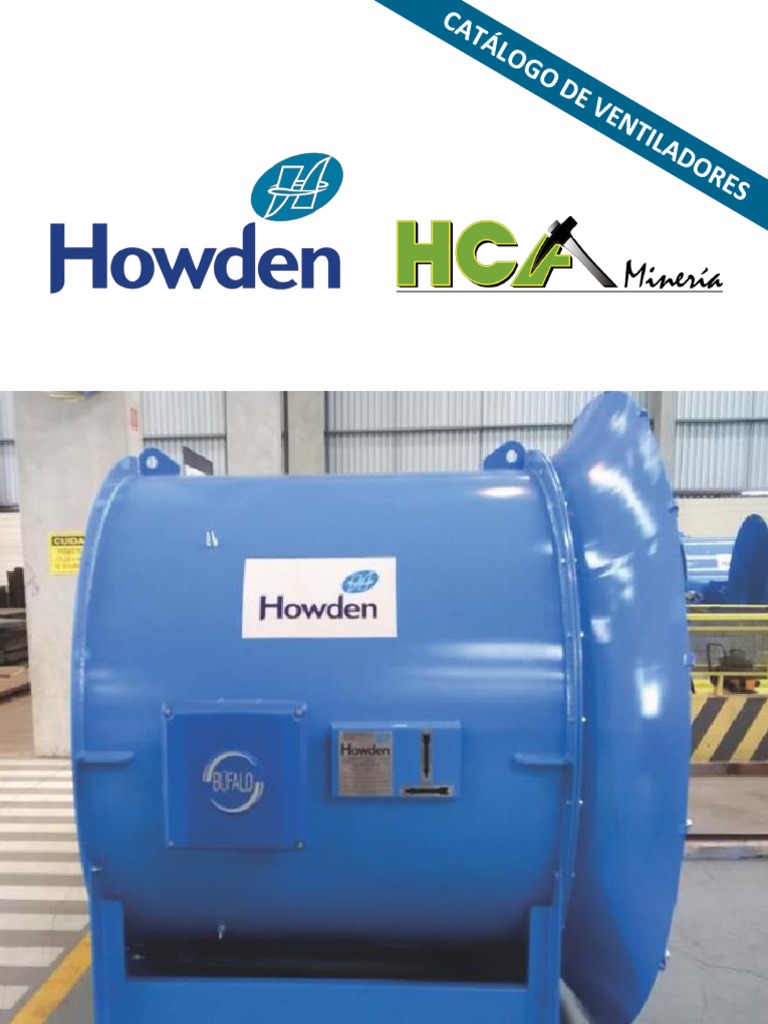 Catálogo de Ventiladores Howden | PDF | Presión | Descarga (hidrología)