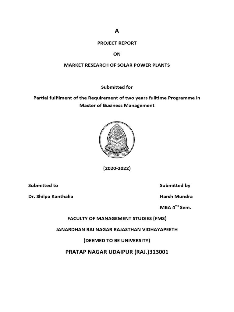 MBA Final Project | PDF