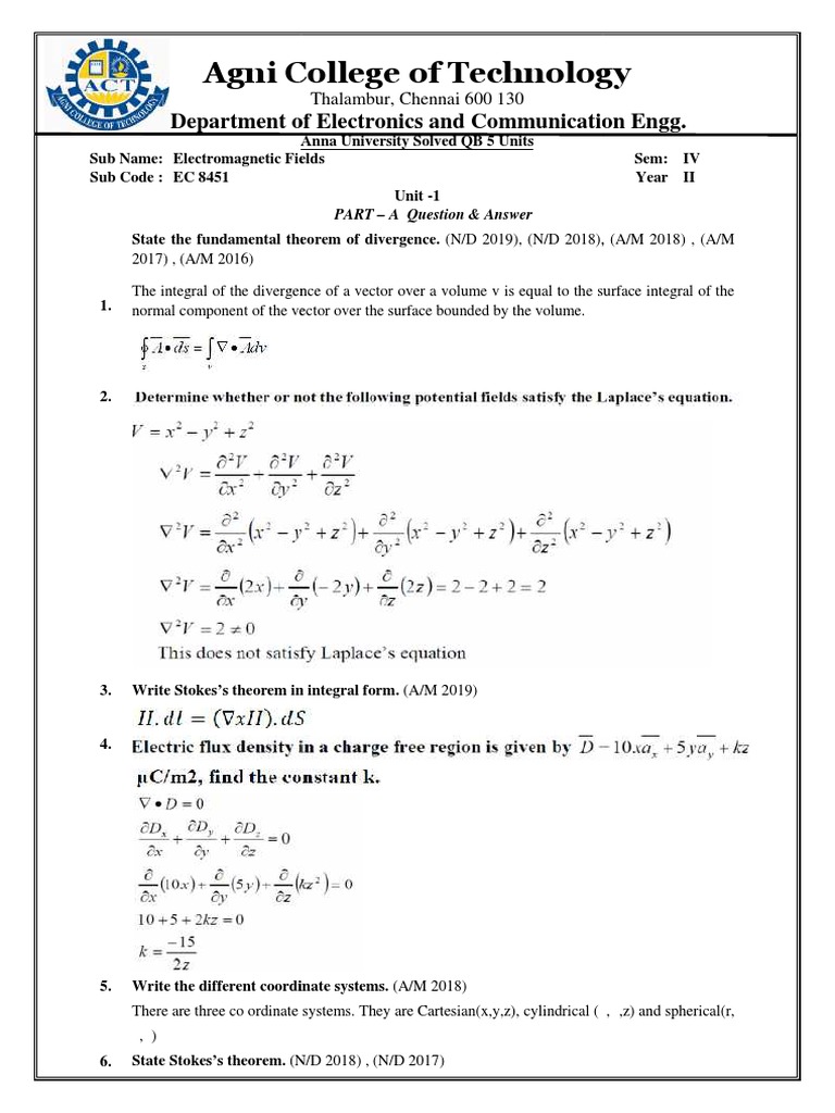Agni College of Technology Agni College of Technology Agni College of ...